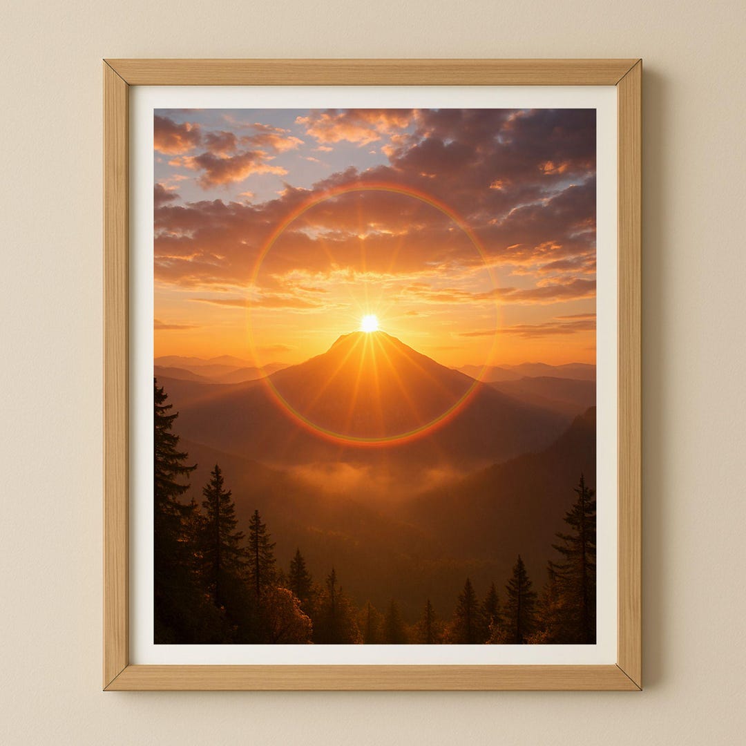Mountain Sunrise / Sunset Poster – A1 A2 A3 A4 A5 + US Formats – Nature ...