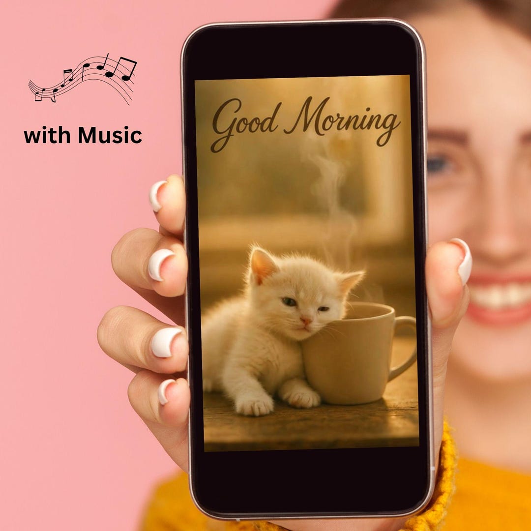 Good Morning E-card With Music – Cute Digital Greeting Video for Phone ...