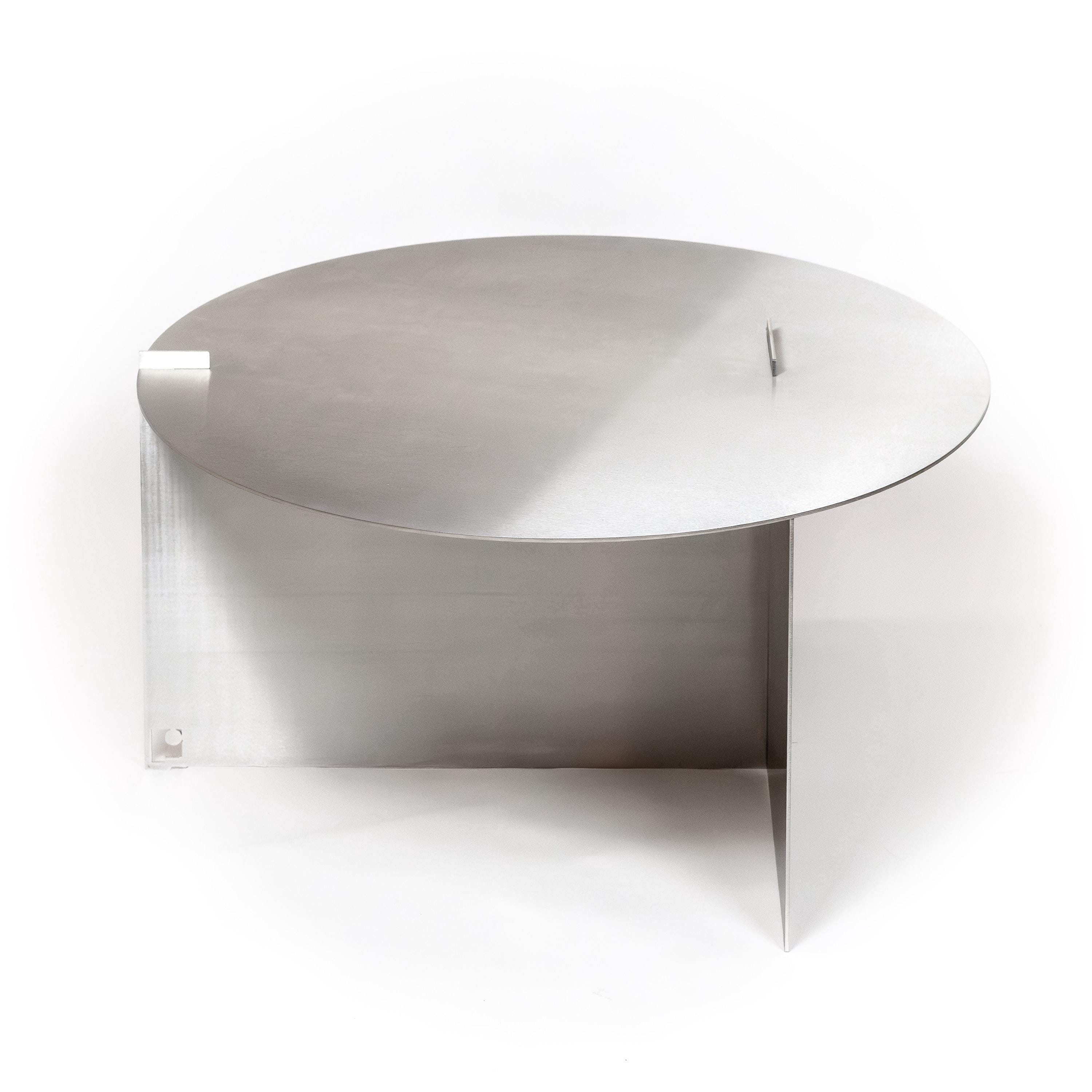 Designer Industrial Stainless Steel Coffee Table - Tool-free Assembly ...