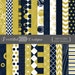 Navy & Gold Digital Paper Pack Personal and Commercial Use | Etsy