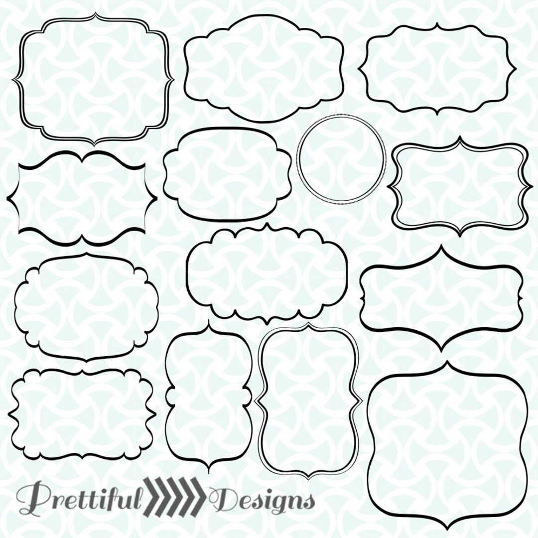 Digital Frames Clip Art Transparent Teacher Commercial Use 14 Border ...