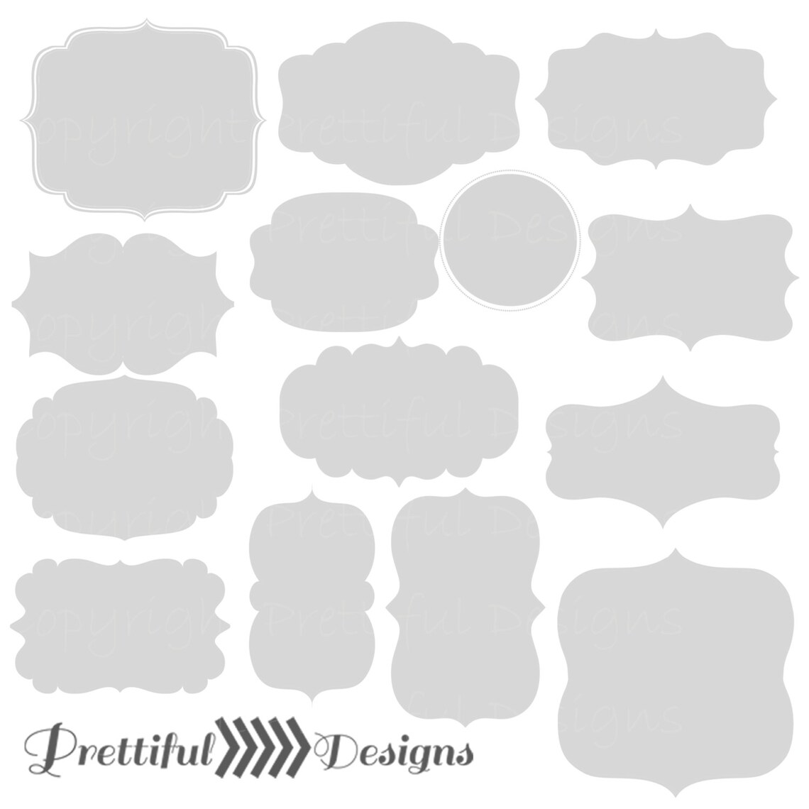 Digital Frames Clip Art Transparent Teacher Commercial Use 14 Border ...