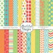 Turquoise Purple and Pink Digital Paper Pack Scrapbook Paper Commercial ...