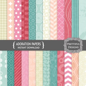 Commercial Use Digital Paper Bundle Girl Colors - Etsy