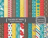 Digital Scrapbooking Printable Paper Pack Commercial Use OK Beach Party ...