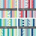 Boy Colors Digital Paper Backgrounds Printable Combo - Etsy