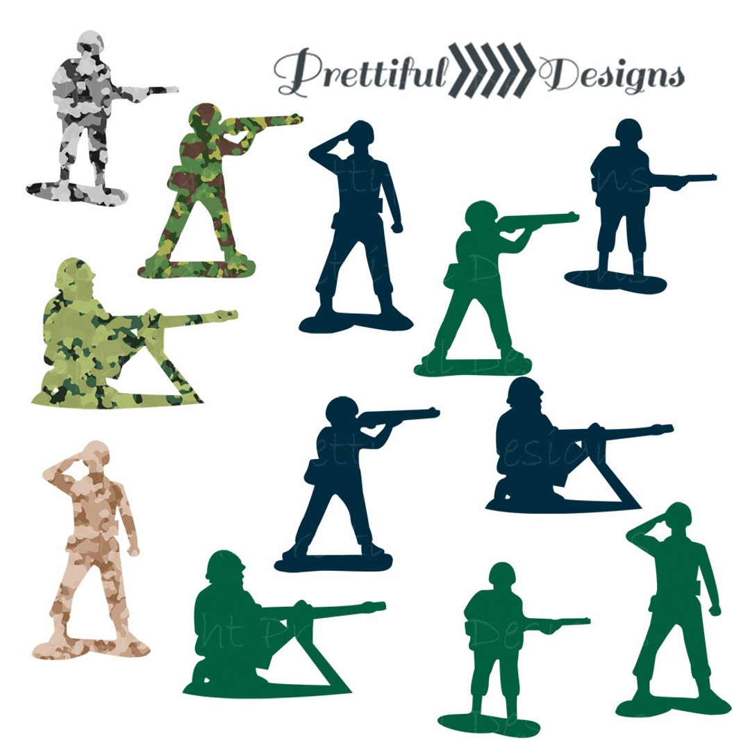 Army Men Clip Art - Camouflage Army Green Navy Png, Eps, Svg Vector Cut ...