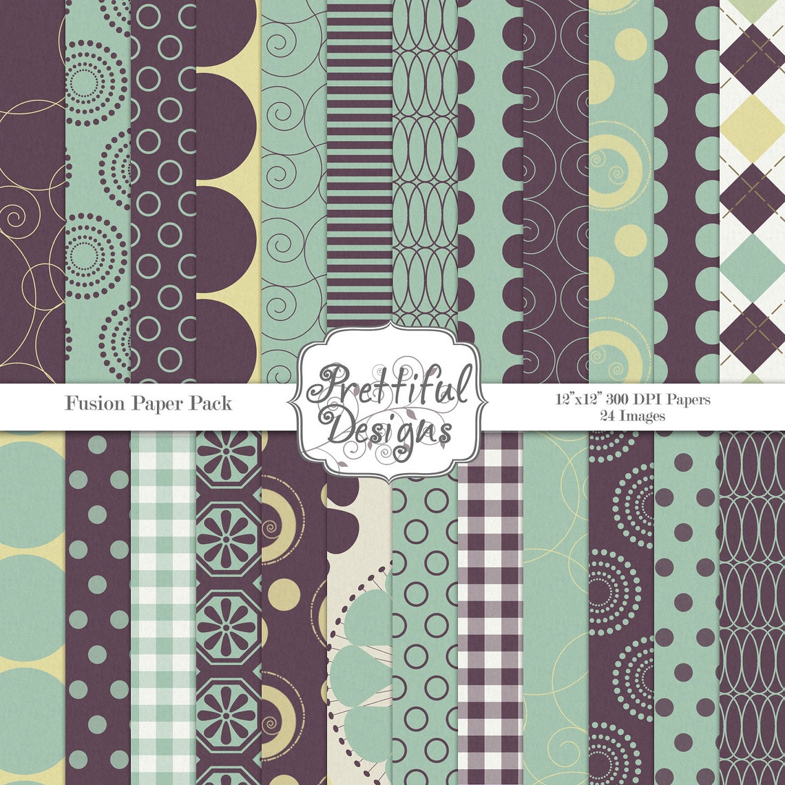 Digital Paper Pack Personal and Commercial Use Fusion - Etsy
