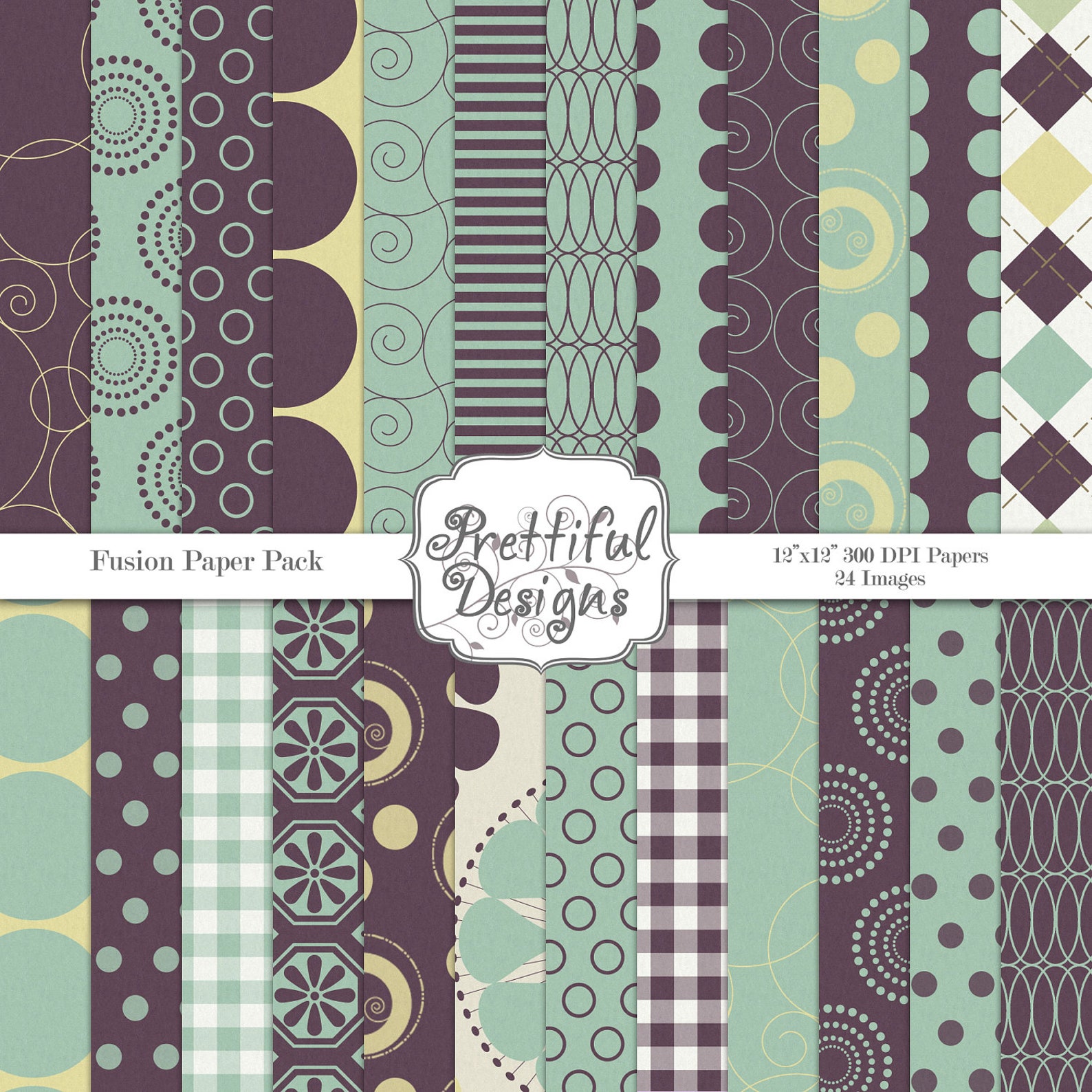 Digital Paper Pack Personal and Commercial Use Fusion - Etsy