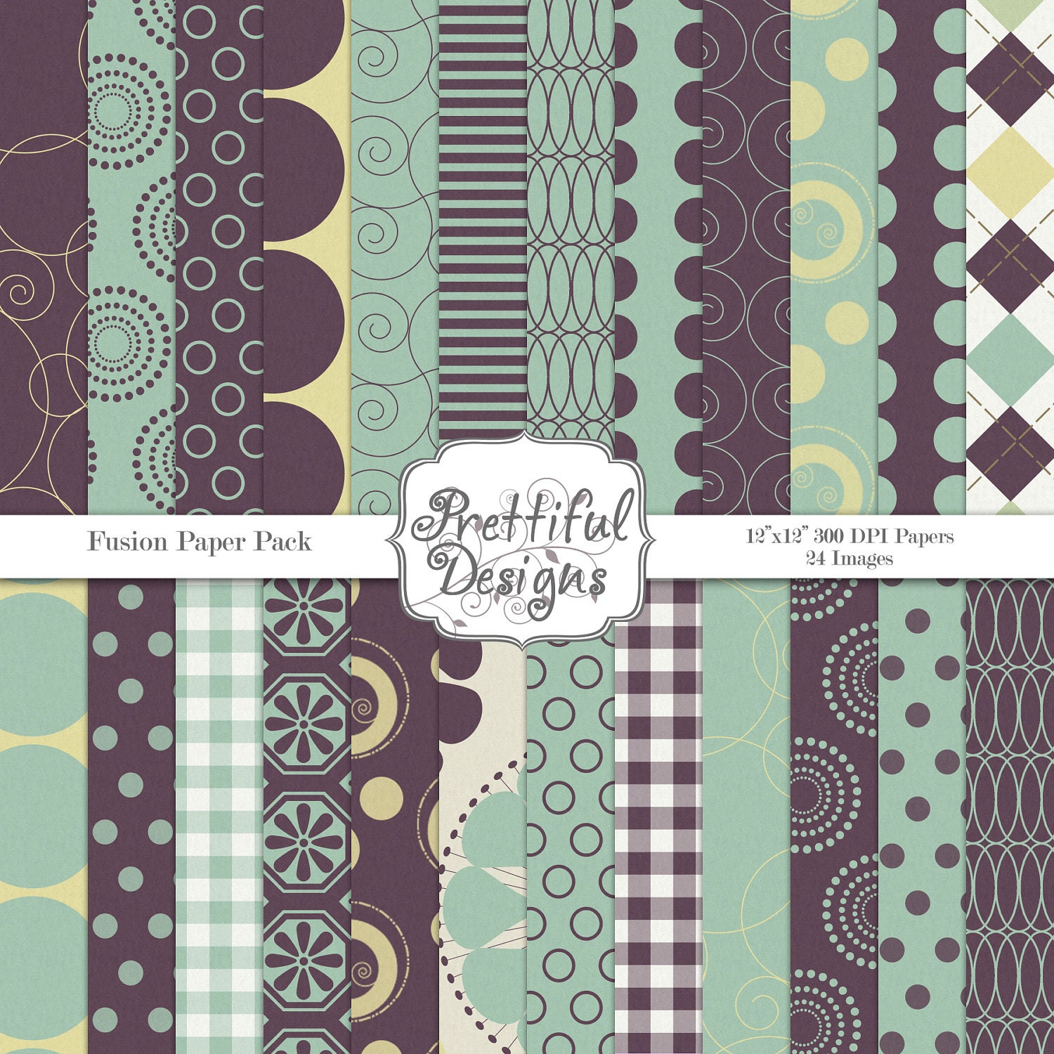 Digital Paper Pack Personal and Commercial Use Fusion - Etsy