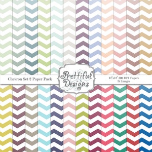 Gradient Chevron Digital Paper Pack Personal and Commercial - Etsy