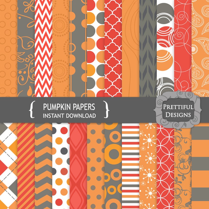 Halloween Digital Paper Pack Personal and Commercial Use - Etsy