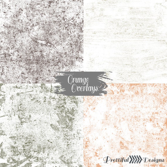 Grunge Texture Overlays - High Res 300 dpi Commercial Use - Set 1 by ...