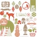 Fall Digital Scrapbook Kit Clip Art Bird Patterned Scrapbooking ...
