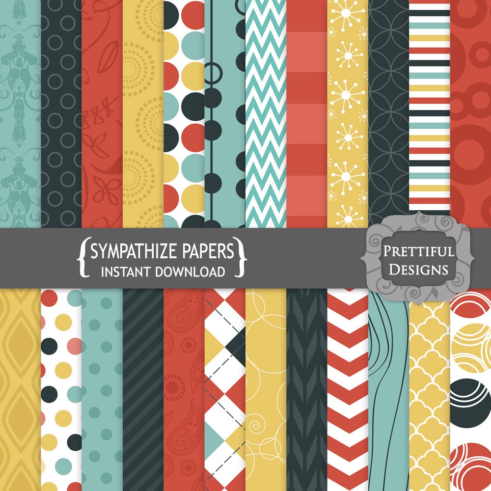 Digital Paper Pack Personal and Commercial Use - Etsy