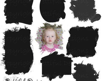 Photo Masks Clipping Masks Digital Photo Frames Instant - Etsy