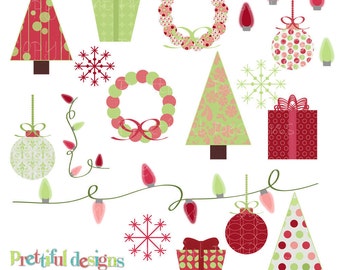 Christmas Village Clip Art Personal or Commercial Use | Etsy