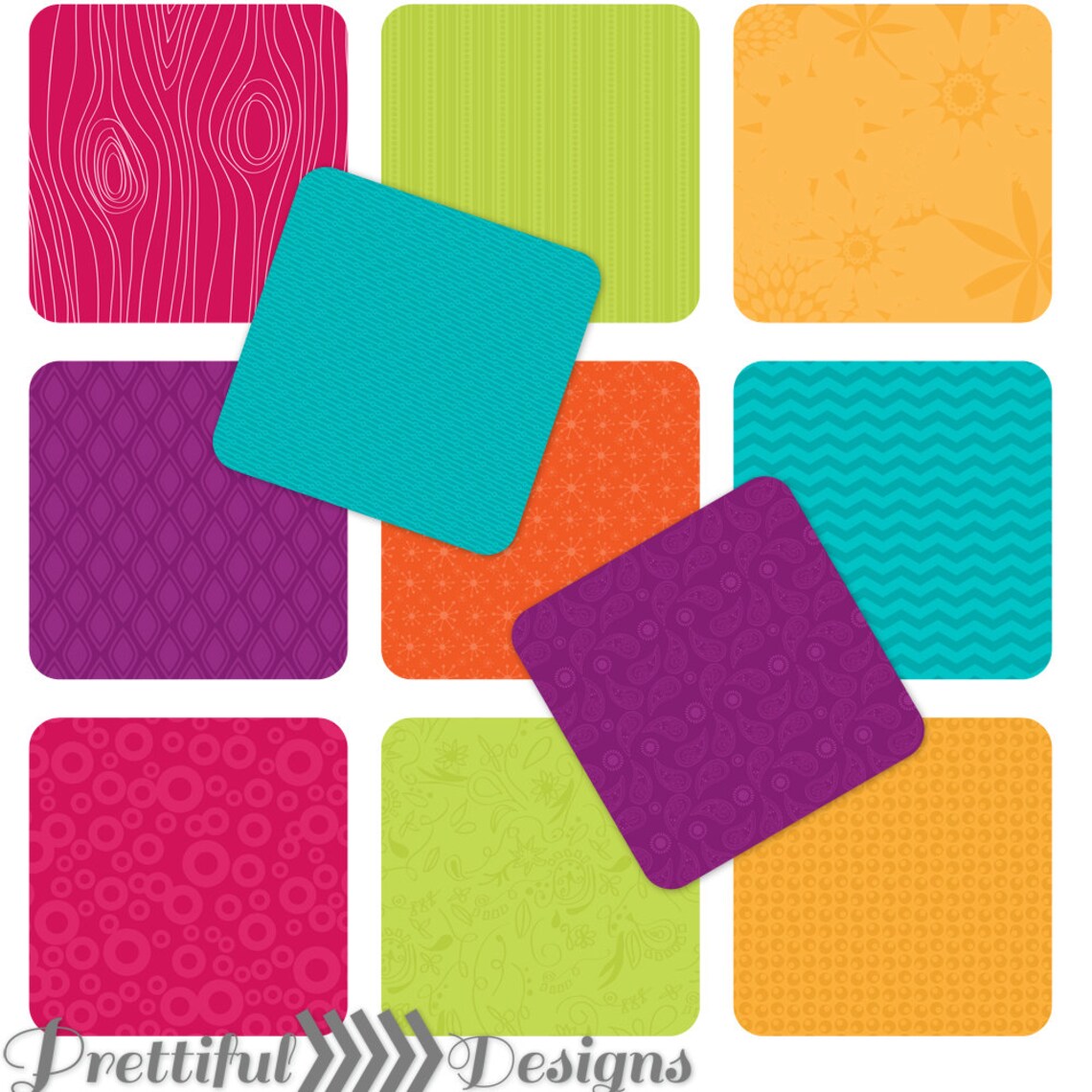 Bright Digital Paper Rainbow Colors Commercial Use Skit Skat Skootle - Etsy