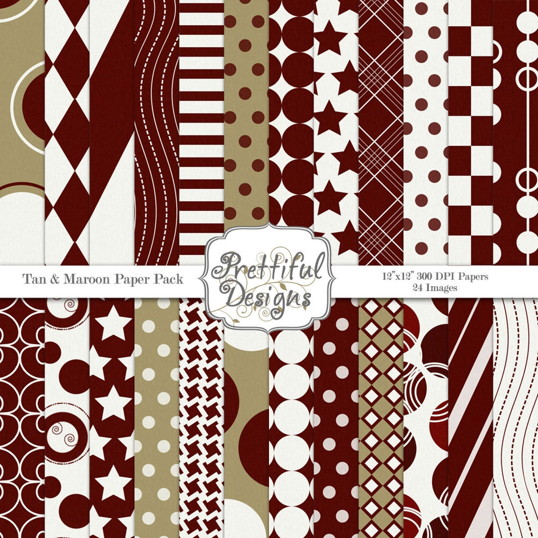 Sport Team Colors Digital Paper Pack - Personal and Commercial Use ...