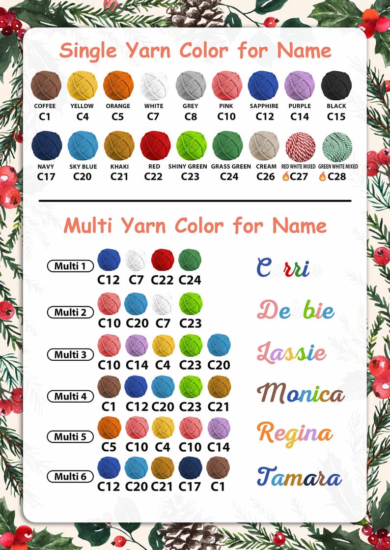 Personalized Christmas Advent Calendar With Yarn Name, Reusable Fabric ...