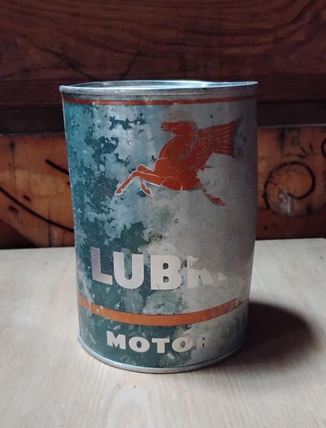 Antique Mobile Luberite Oil Tin Can - Etsy