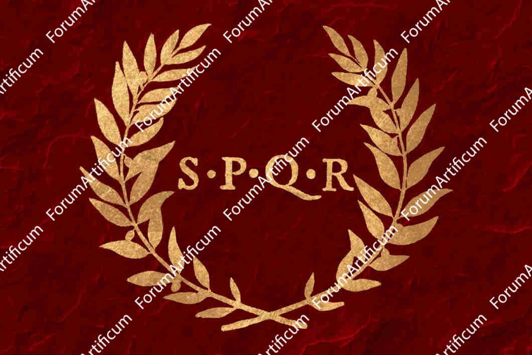 Roman Spqr Wall Art | Historical Poster | Roman Banner Reproduction - Etsy