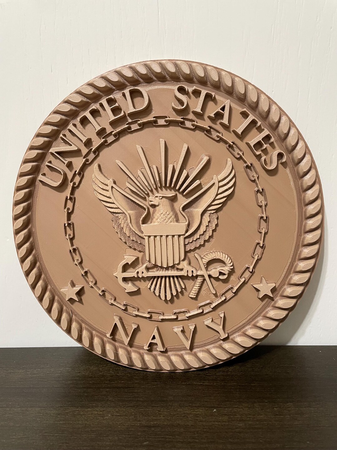 United States Navy Eagle With Crest Shield Plaque Insignia 3D Print 9.0 ...