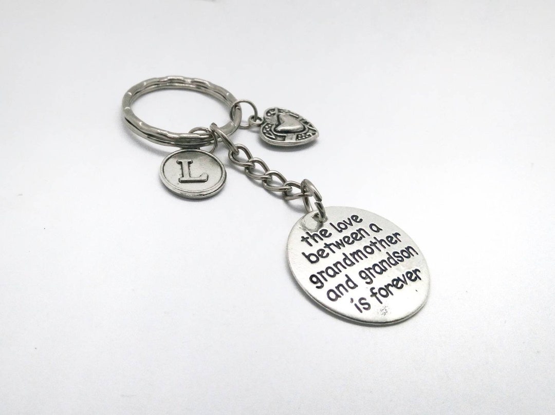 Custom Grandmother and Grandson Keychain, the Love Between Grandmother ...