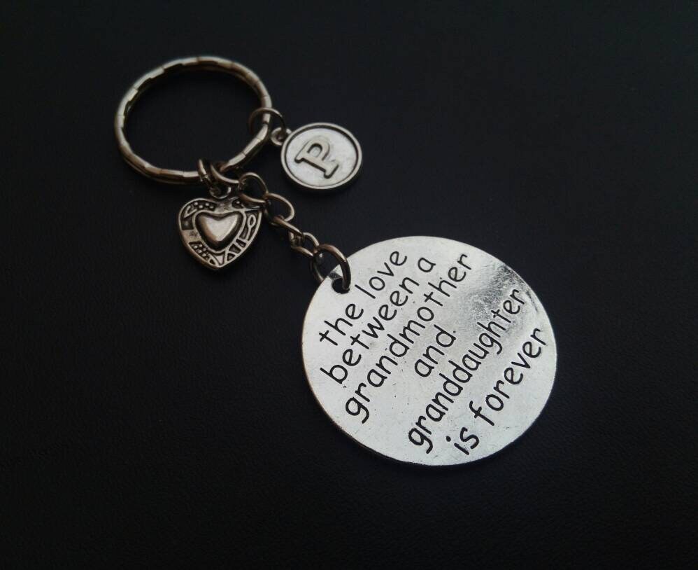 Custom Grandmother and Granddaughter Keychain, the Love Between a ...