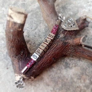 Personalized Pet Name Keyring, Custom Pet Name Gift for Animal Lover ...