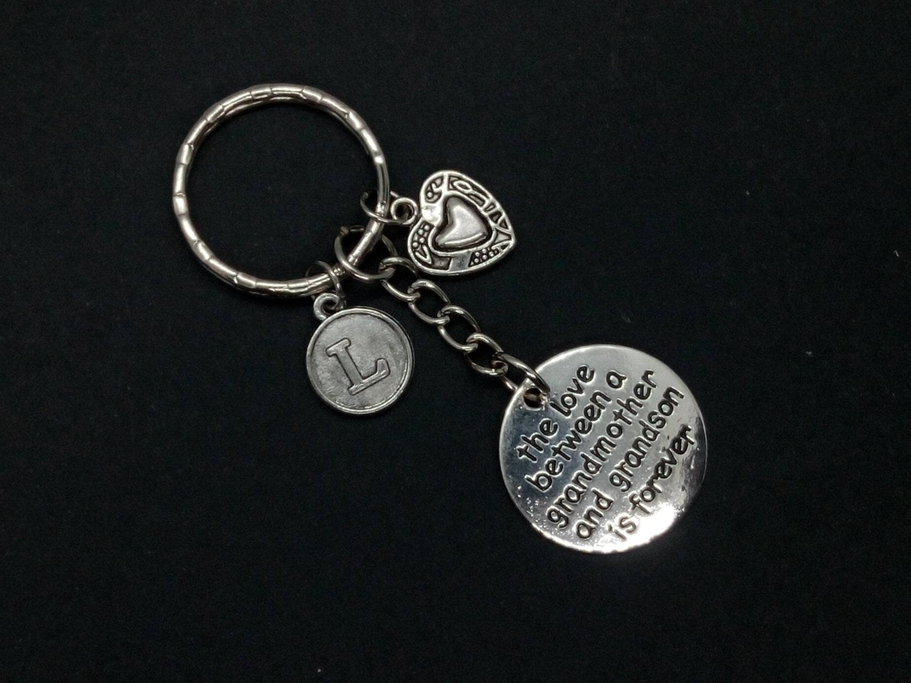 Custom Grandmother and Grandson Keychain, the Love Between Grandmother ...