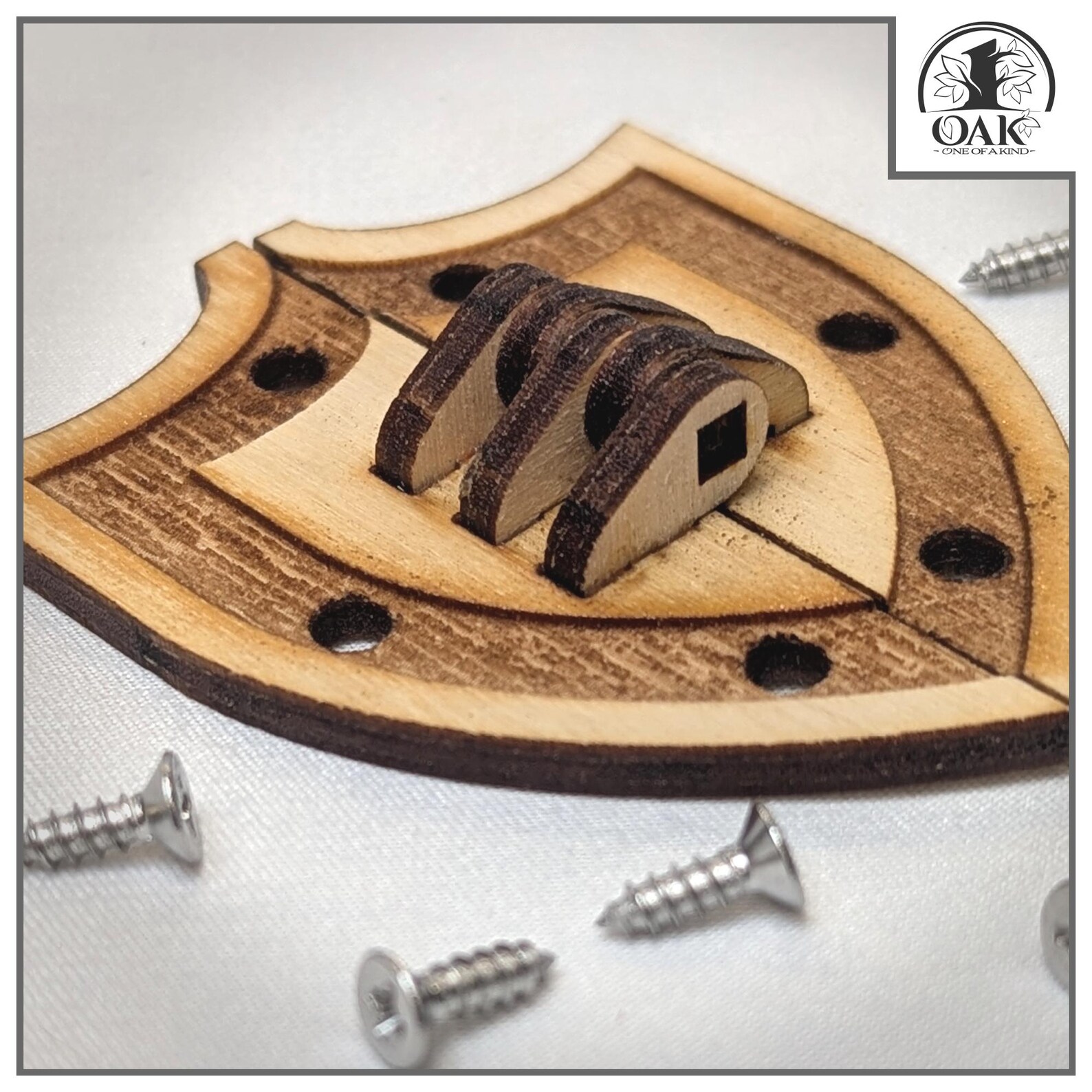 Hinges - Wooden Shield Hinges for Crafts - Hardware Included - Elegant ...