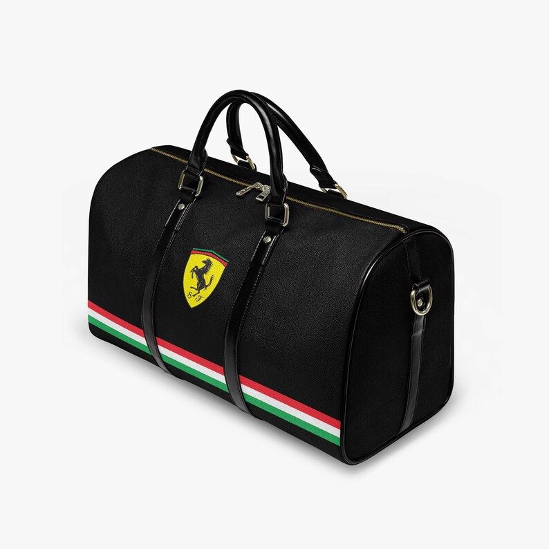 Travel Ferrari Duffle Leather Bag - Etsy
