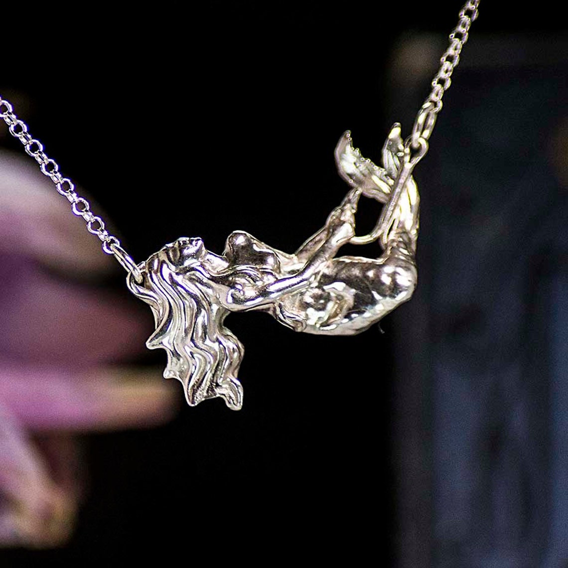 Handmade Mermaid Pendant Sterling Silver - Etsy