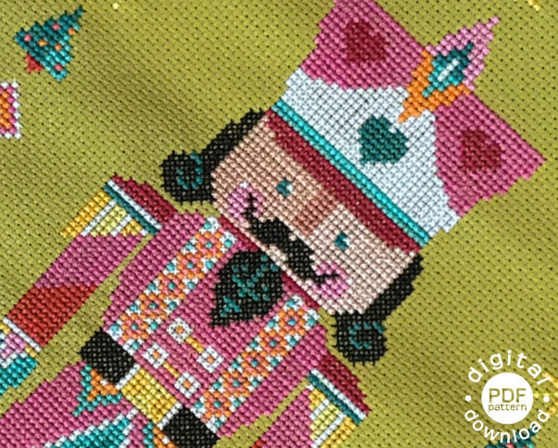 Nutcracker Modern Cross Stitch Pattern Digital Download - Etsy