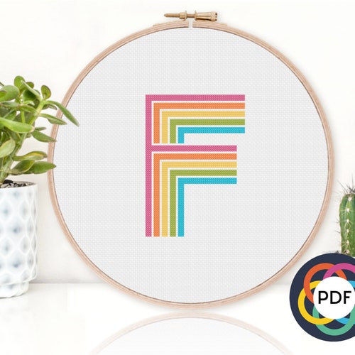 Geometric Initial Y Modern Cross Stitch Pattern Digital - Etsy
