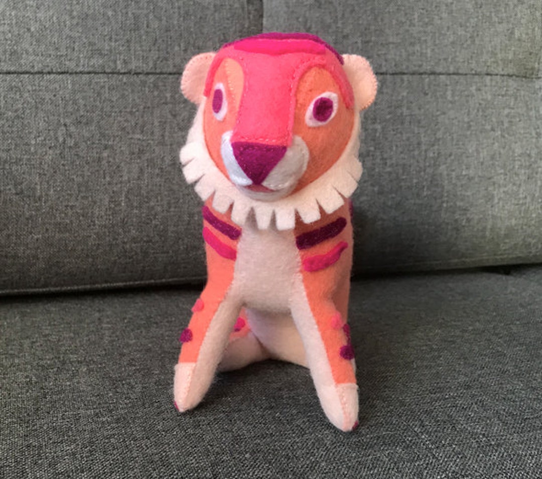 Felt Tiger Stuffie Figure DIY Pattern - Digital Download Pattern ...