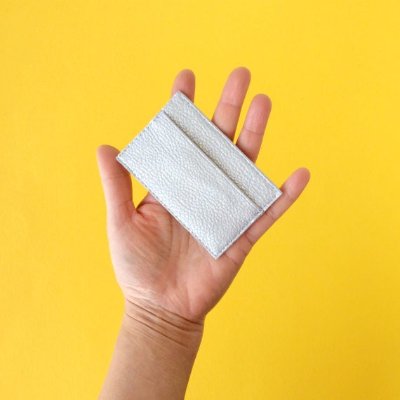 Yellow Credit Card Sleeve Thin Wallet Slim Wallet Women | Etsy