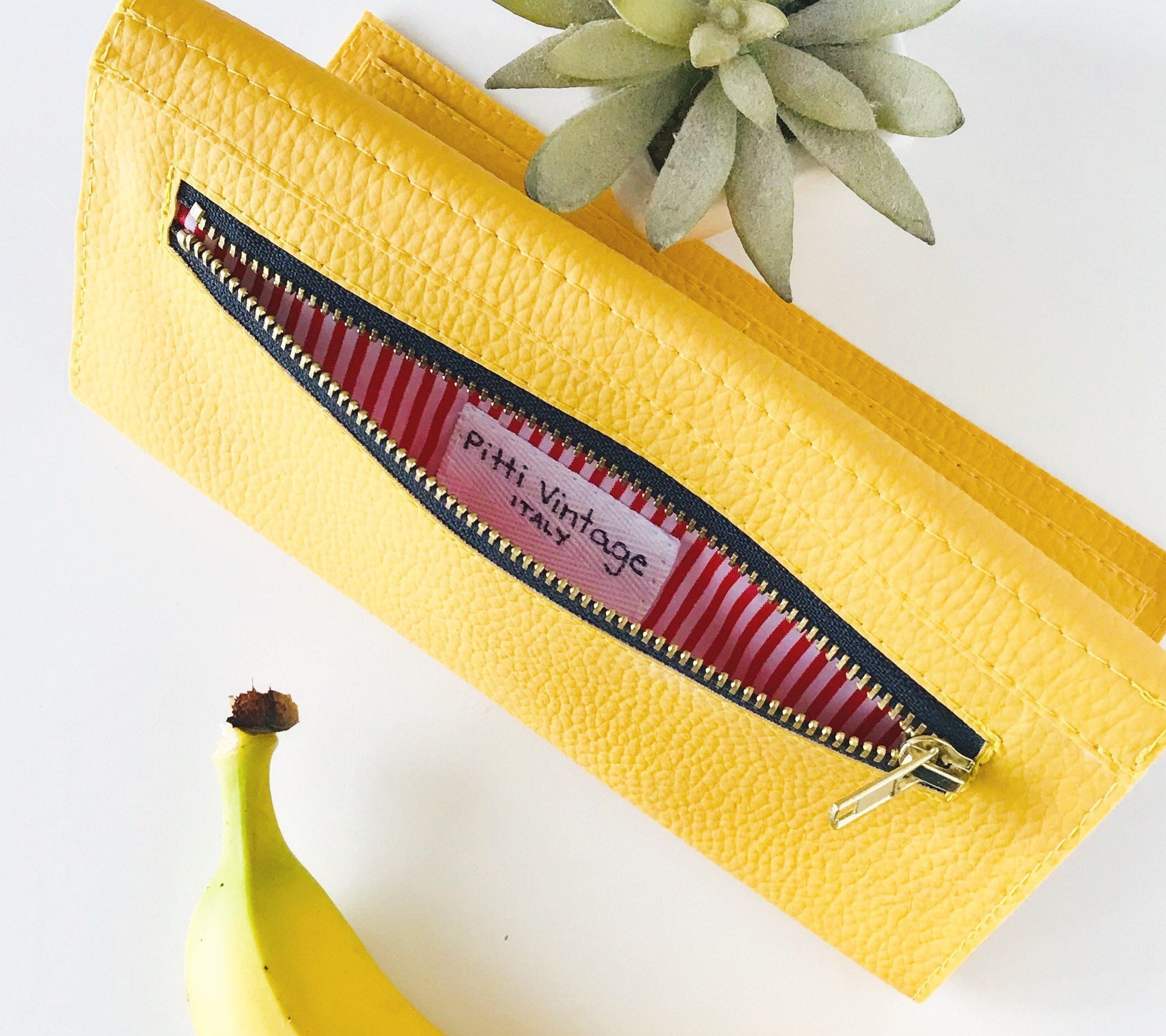 Yellow Wallet Women's Non Leather Wallet Vegan Fashion - Etsy Australia