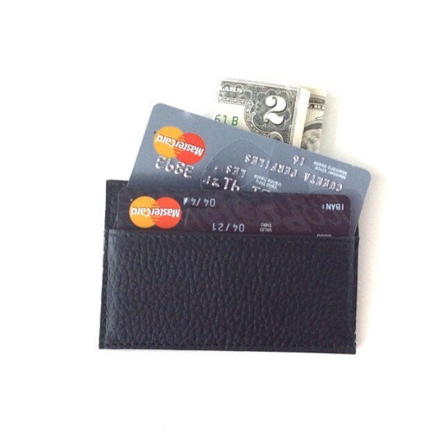 Yellow Credit Card Sleeve Thin Wallet Slim Wallet Women | Etsy