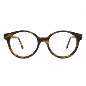 Jade Brown Glasses, Tortoise Vintage Eyeglasses, Large Round Frames ...