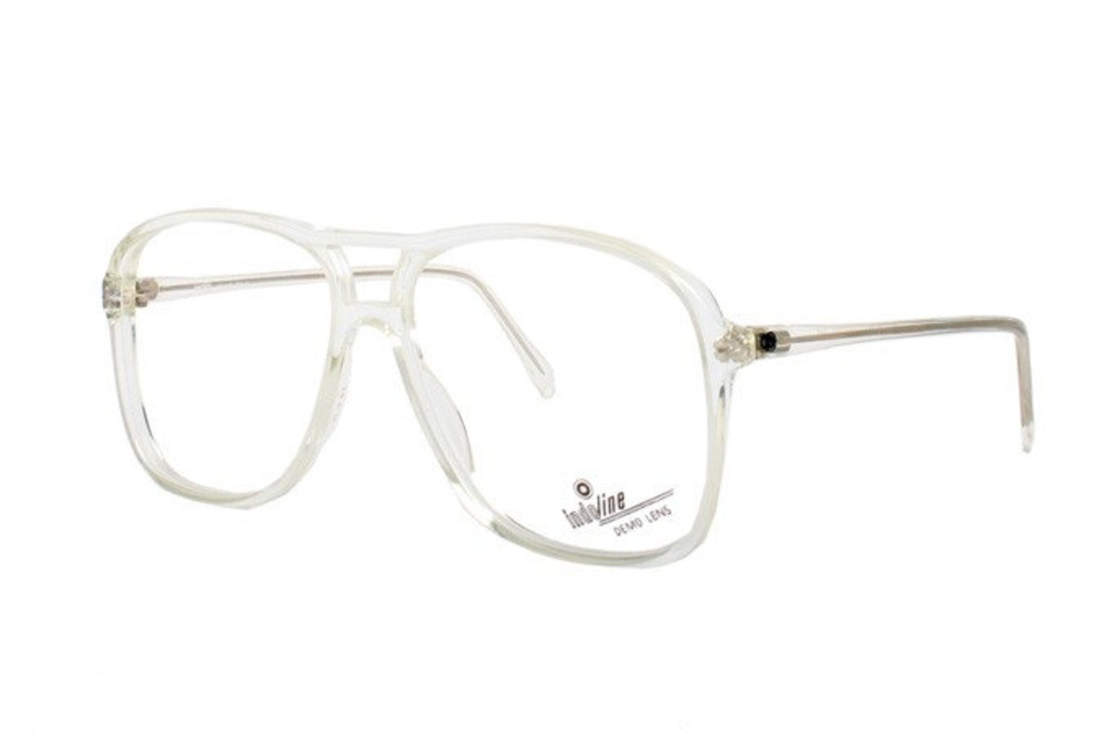 Transparent Aviator Glasses Crystal Clear Vintage Eyeglasses | Etsy