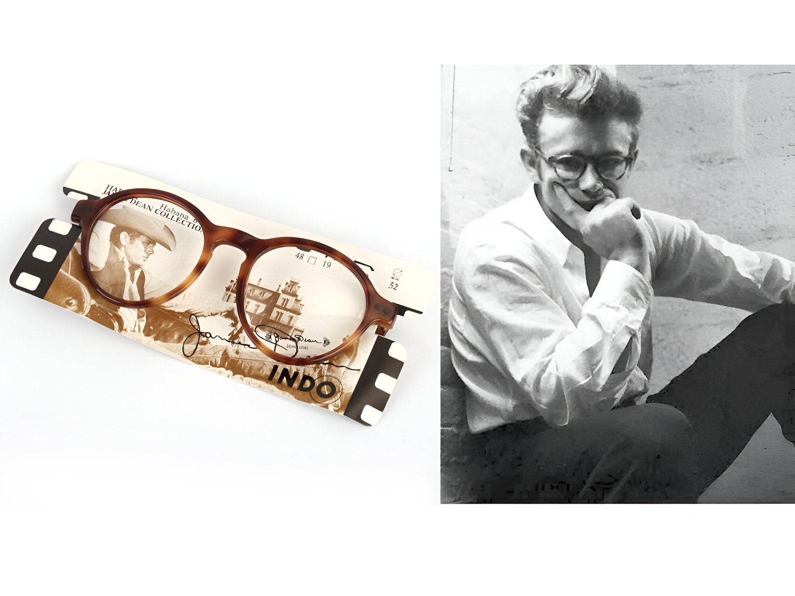 Vintage James Dean Glasses, Brown Tortoise Round Eyeglasses, 40s Style ...