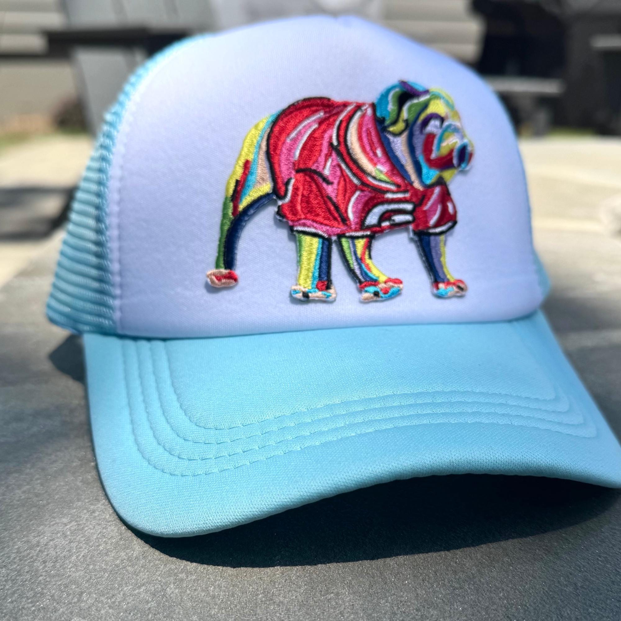 Game Day Dawg Patch Foam Trucker Hat Red and Black Tailgate Accessory ...