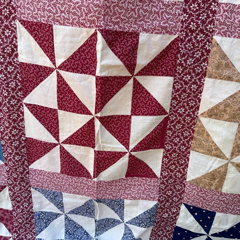 Primitive Quilt - Etsy