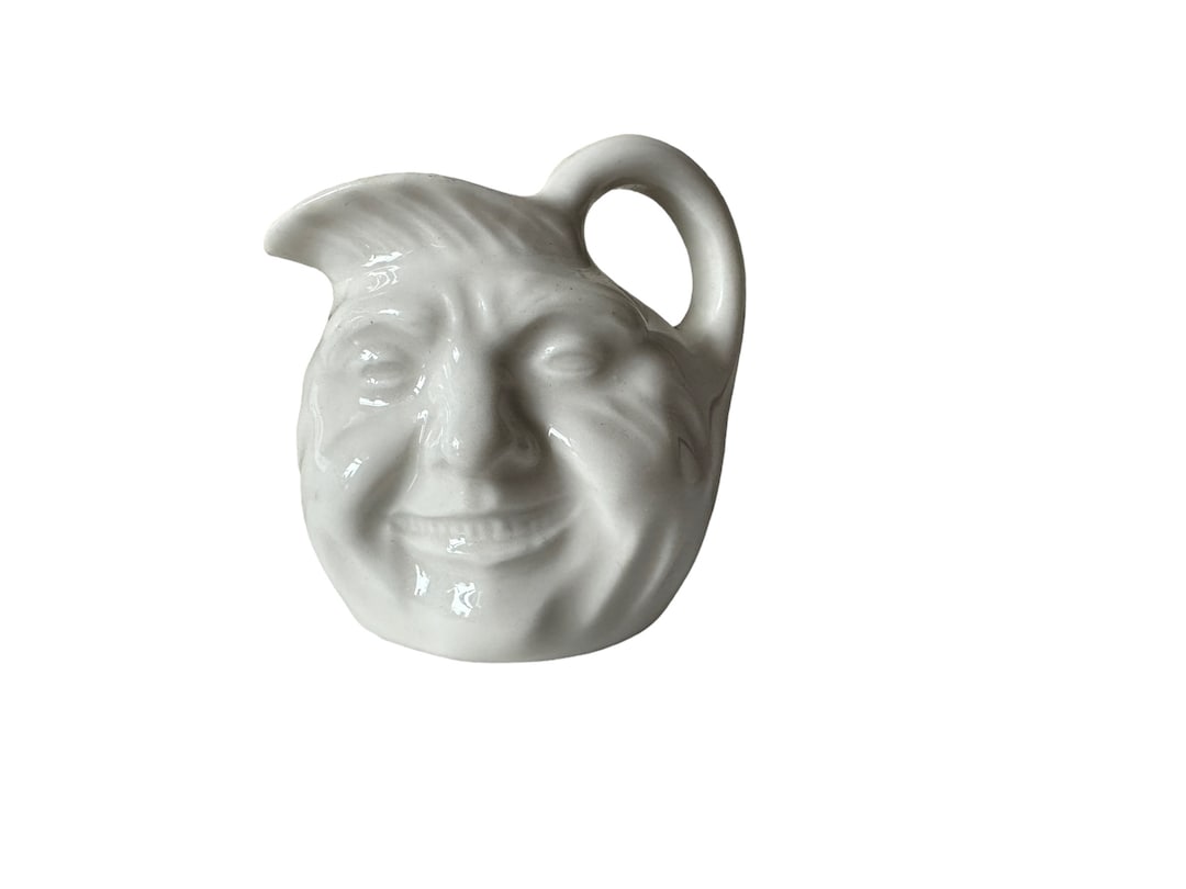 Man in the Moon Face Jug, Mini Face Creamer, Vintage Mini Pitcher, Jug ...
