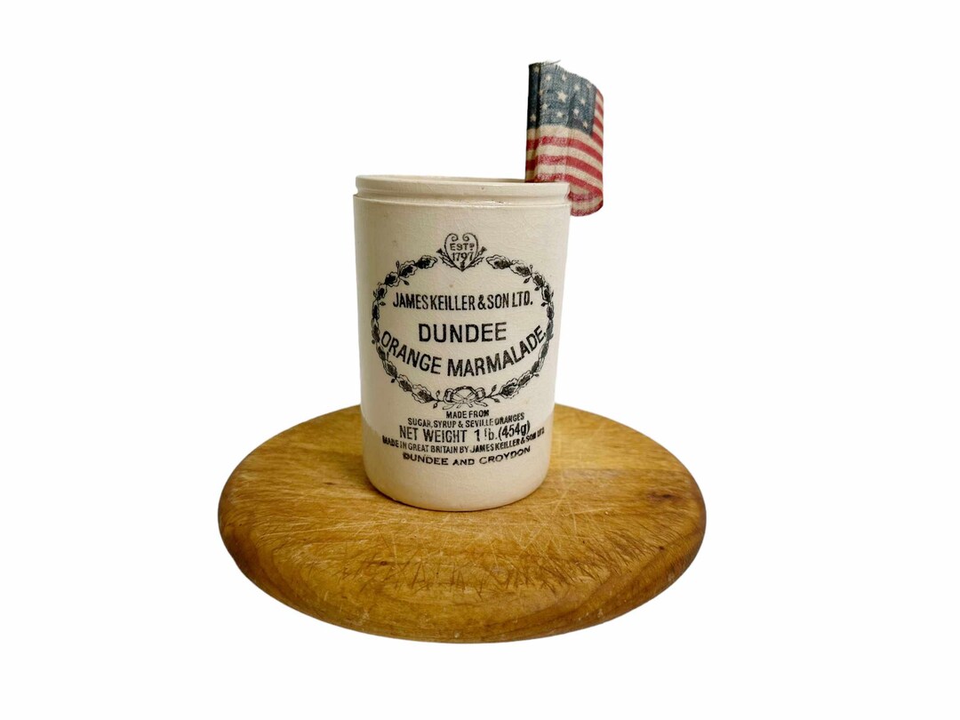 Dundee Marmalade Stoneware Jar, Antique Crock, English Jelly Jar, James ...