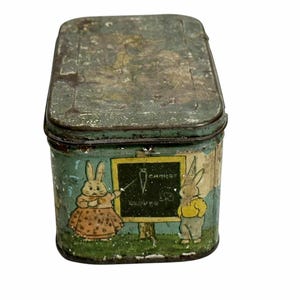 Vintage 1920s Peter Rabbit Lunch Pail Tin - Etsy