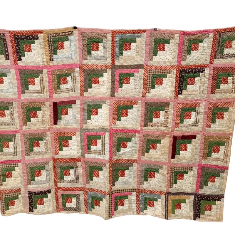 American Log Cabin Quilt - Etsy