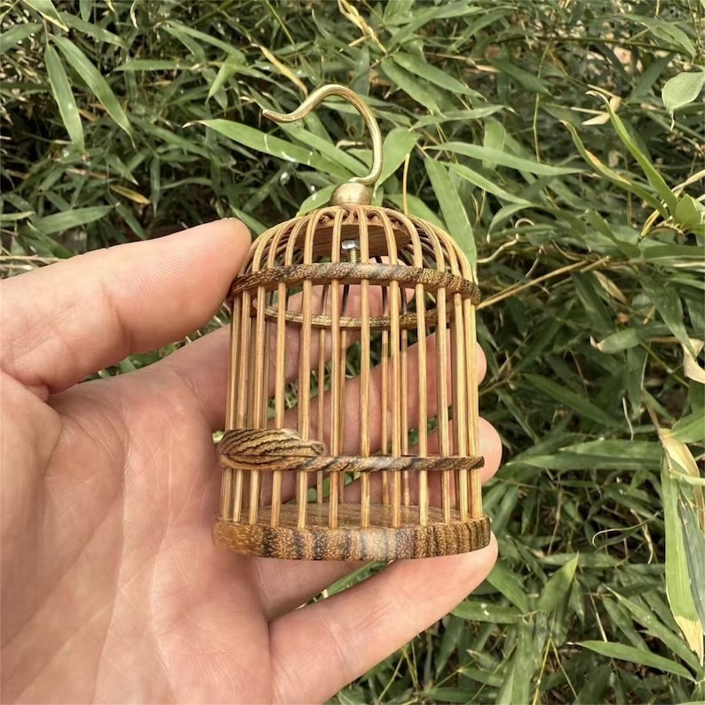 Handmade Cricket Cage, Solid Wood Insect Box, Rosewood Ebony Bamboo ...